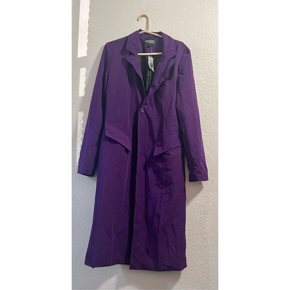 Hot Topic | Jackets & Coats | New Hot Topic Rude Purple Trench Coat ...